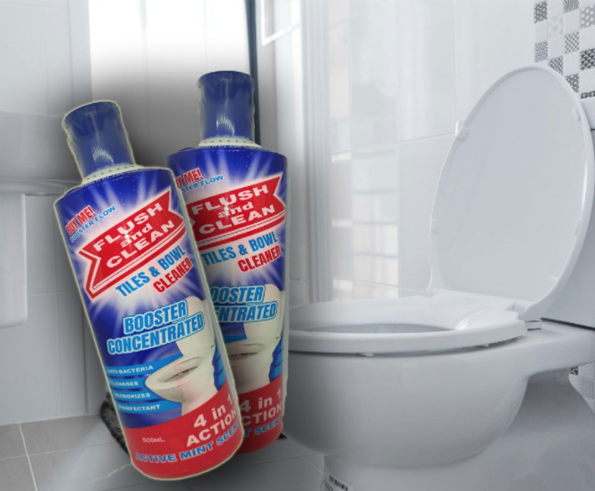 FLUSH AND CLEAN TILES AND TOILET BOWL CLEANER 500 ml. | Lazada PH