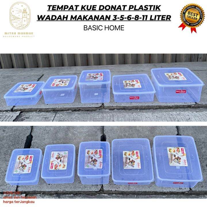 DONATSU TEMPAT DONAT PLASTIK WADAH PLASTIK MAKANAN SHINPO - BASIC HOME ...