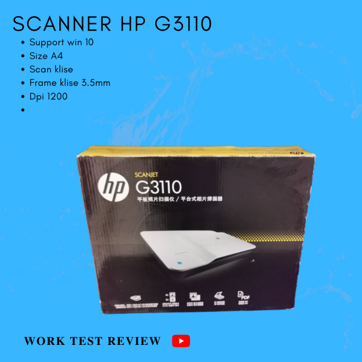 Scanner Hp ScanJet G3110 Bisa Scan Dokumen A4 Klise 3.5mm Kondisi Baru ...