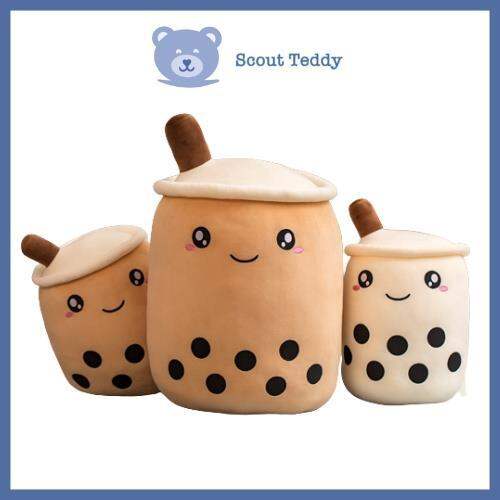 Milk Tea Boba Pillow- 2.3 feet 1.6 feet 1 feet; Bubble Tea Stuffed Toy ...