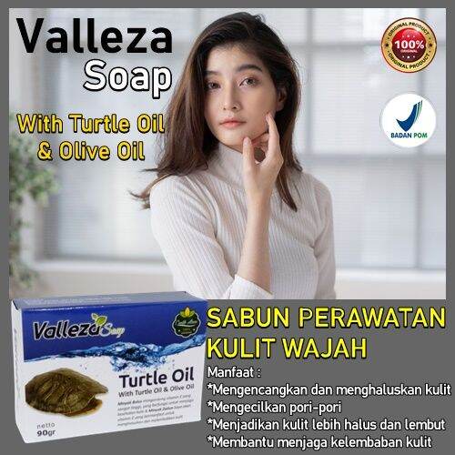 Promo sabun valleza turtle oil soap sabun cuci muka untuk melembabkan ...