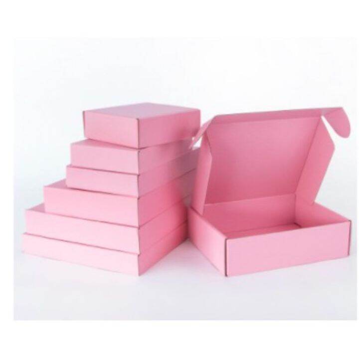 PH Based full pink corrugated cardboard box (5 pcs) | Lazada PH