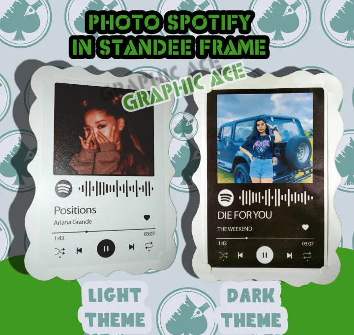 Photo Spotify In Standee Frame | Lazada PH