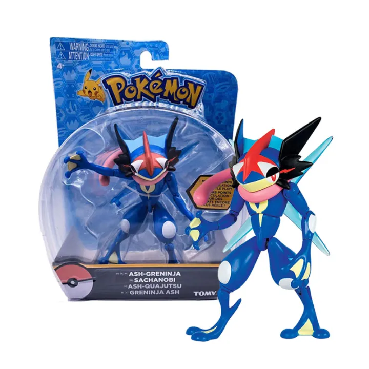 Genuine Tomy Pokemon Toys Ash Greninja Action Pose Pocket Monster Collection MonColle 15cm PVC ...