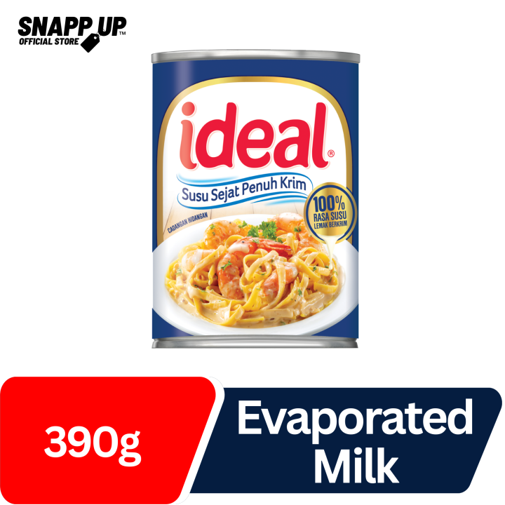 Ideal Full Cream Evaporated Milk 390g | Lazada