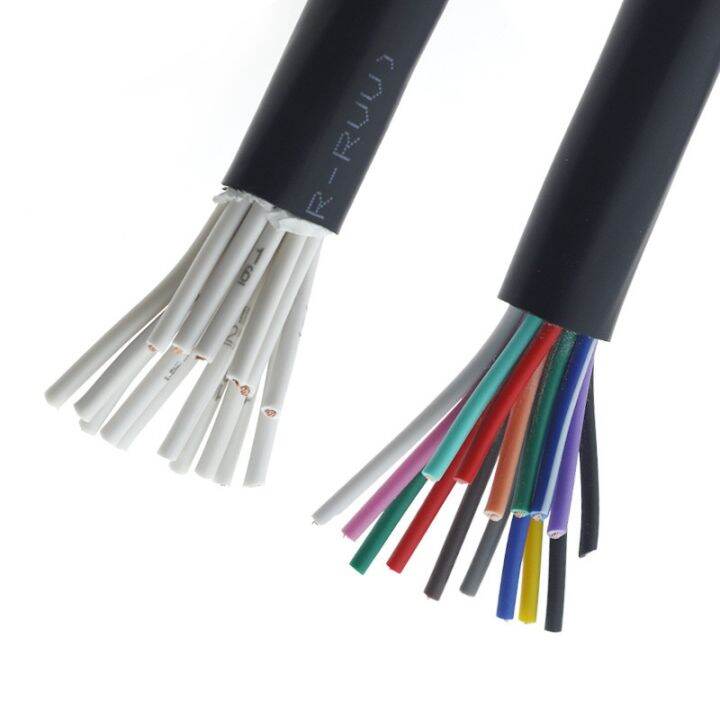 1M Multi-core control cable 0.12/0.2/0.3/0.5/0.75/1.0MM 14Core Copper ...