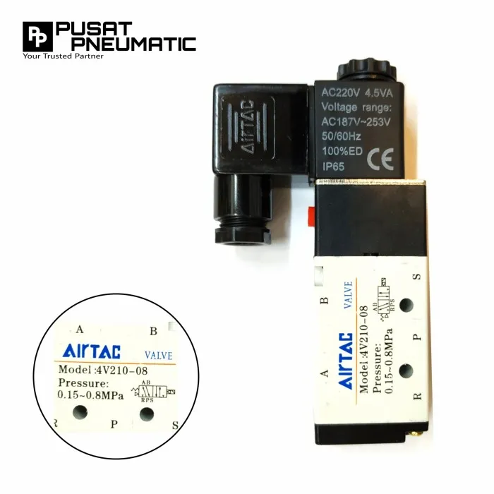 Solenoid Valve Airtac 4v210 08 / Selenoid Valve Airtac 4v210-08 | Lazada Indonesia
