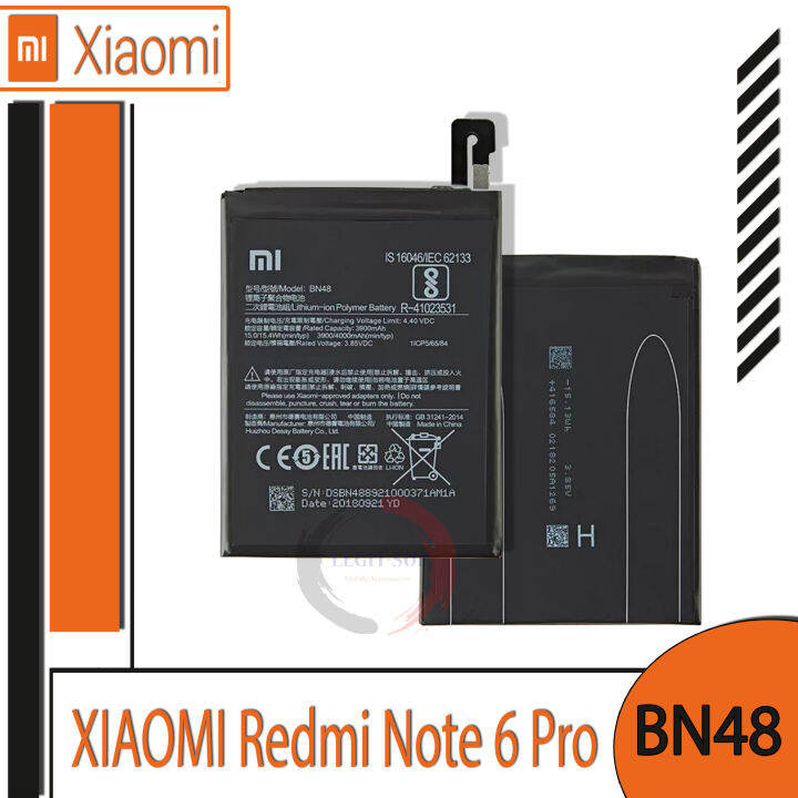 XIAOMI Redmi Note 6 Pro Battery, Model: BN48 (4000mAh) Original ...