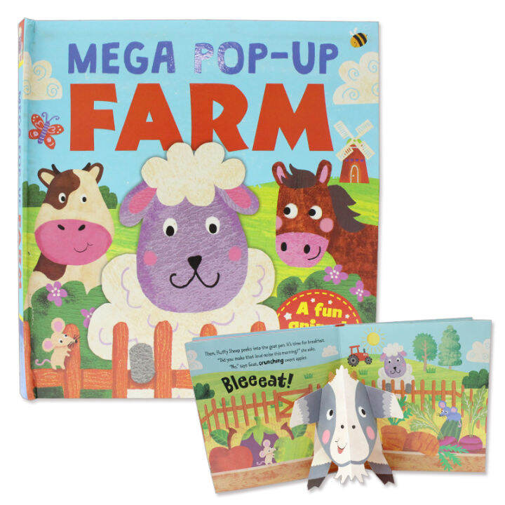 Plan for kids หนังสือเด็ก เรื่อง Mega Pop-up Farm ชุด หนังสือภาษาอังกฤษ Pop-Up | Lazada.co.th