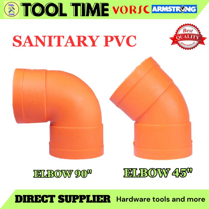 SANITARY ORANGE FITTINGS PVC ORANGE ELBOW 45 ELBOW 90 | Lazada PH