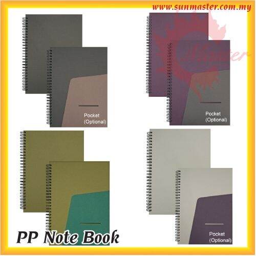 PP Note Book | B6 A5 PP Notebook | Spiral Wire O Bullet Journal | Hard ...