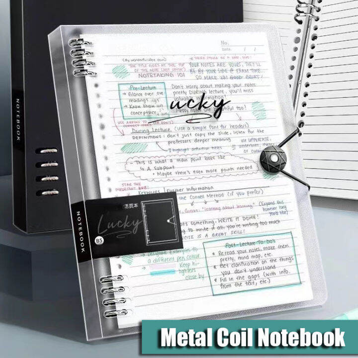 A4/B5/A5 Loose-Leaf Refillable Notebook Shell Binder Notebook Cover ...