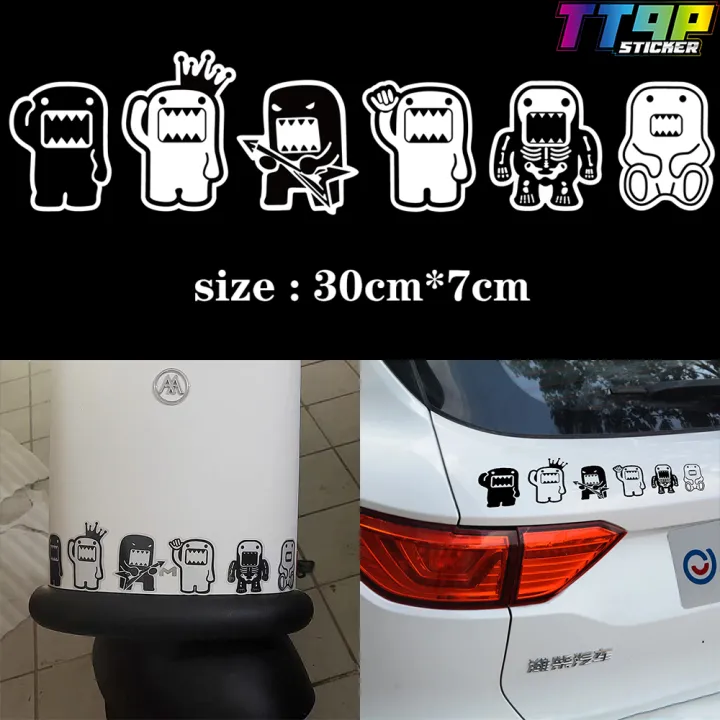 JDM Japanese Modified Car Sticker DOMO Jun Cartoon Reflective Cartoon ...