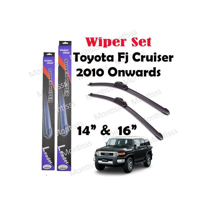 Super Wiper 14" & 16" Toyota FJ Cruiser (2010 - Onwards) Banana Type ...