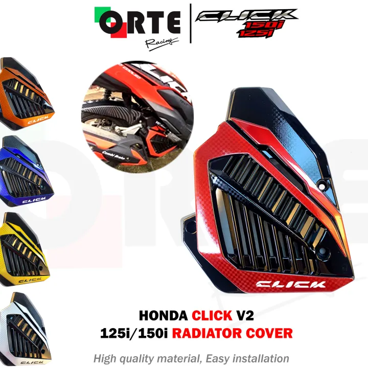 O Racing Radiator Cover For Honda Click 125i/150i v1/ v2 2 Tone ...
