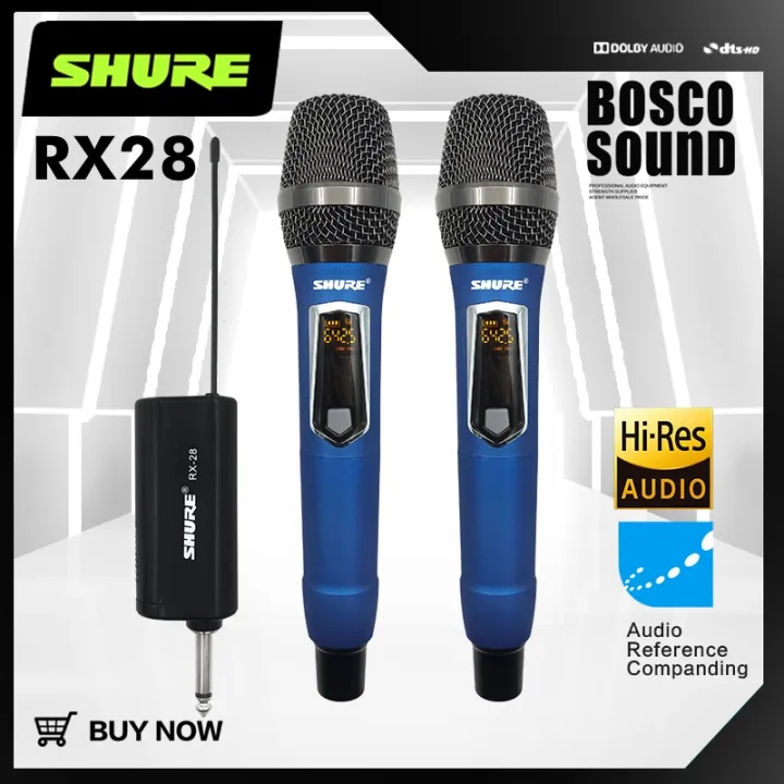 Free Shipping SHURE RX-28 ไมโครโฟนไร้สายระดับมืออาชีพ UHF เข้ากันได้กับ ...