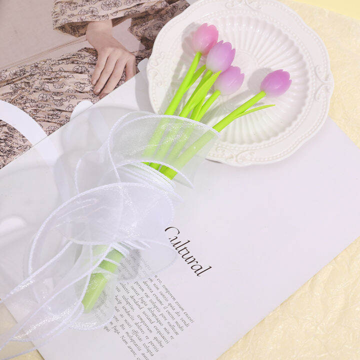 Creative color-changing tulip silicone gel pen when encountering light ...