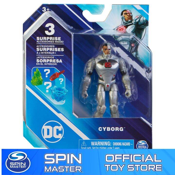 [Original] DC Comics 4-Inch Action Figure - Cyborg Toys for Kids | Lazada