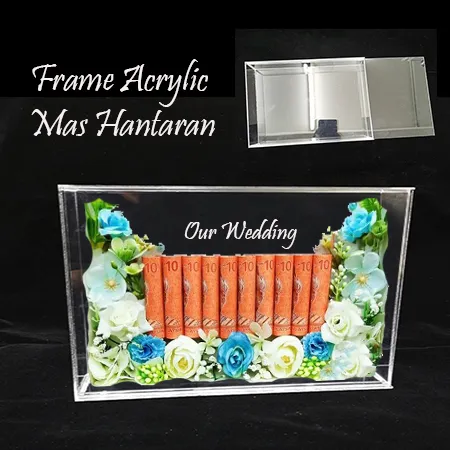 Frame Acrylic Duit Hantaran Kahwin / Frame duit mas kahwin/acrylic ...