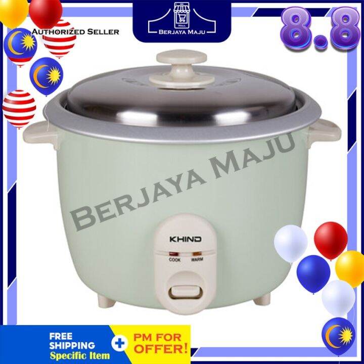 Khind 1.0L Electric Rice Cooker RC710 (Green) | Lazada
