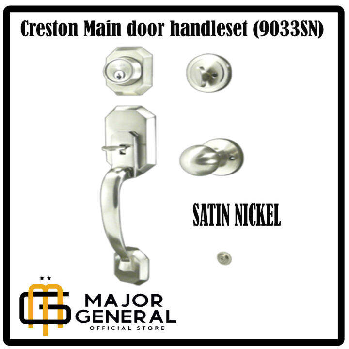 Creston Main door handleset (9033SN) | Lazada PH