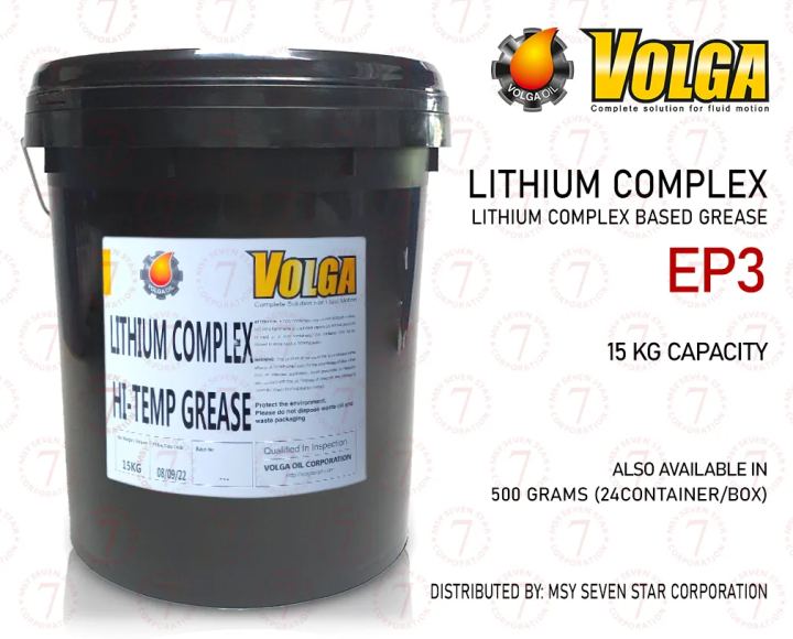 VOLGA LITHIUM COMPLEX EP3 15KG Automotive High Temperature Grease | Lazada PH