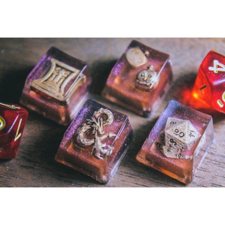 [Dungeons and Dragons] 1 SET Artisan Resin Keycap for Mechanical ...