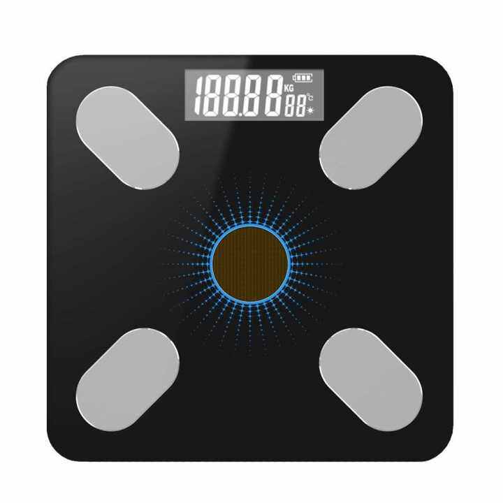 Intelligent Body Fat Scale BT Electronic Digital Weight Scale Body Composition Analyzer Monitor ...
