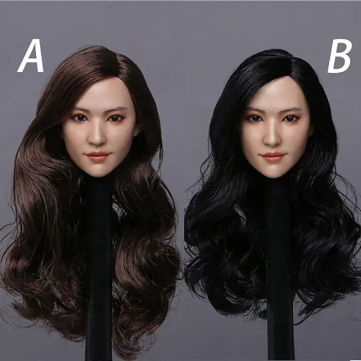 16 Scale GC015 Female Asian Beauty Star Head Sculpt Girl Head Carve ...