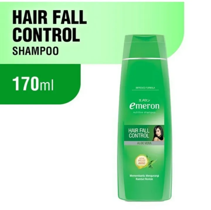 Shampoo Emeron Botol 170ml hitam, putih, hijau / sampo emeron 170ml ...