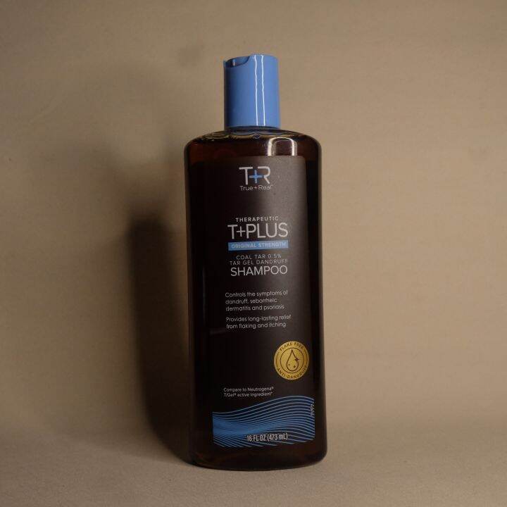 True + Real Therapeutic T + Plus Tar Gel Dandruff Shampoo Coal Tar 0.5% ...