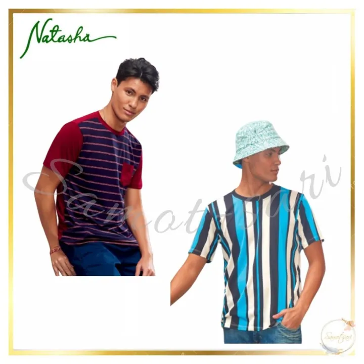 Natasha Nathaniel Men's Striped Shirt with Pocket - Gilmichael ...
