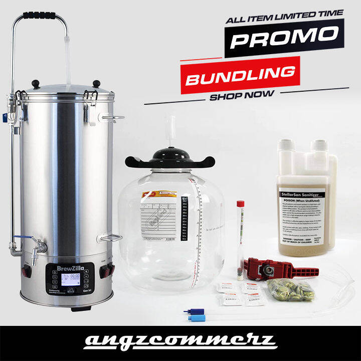 KEGLAND Bundling Brewzilla 35 ltr Flat Bottom Fermenter Bottle Stater ...