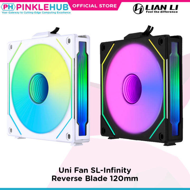 PinkleHub | Lian Li Uni Fan SL-Infinity Reverse Blade 120mm Chassis fan ...