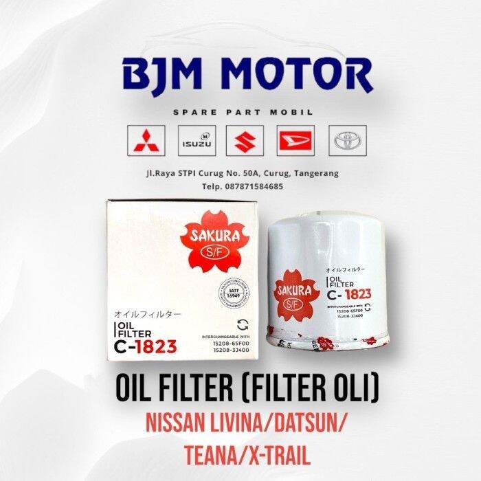 Filter Oli Nissan Grand Livina/Datsun Go/Teana/X-Trail Sakura | Lazada ...