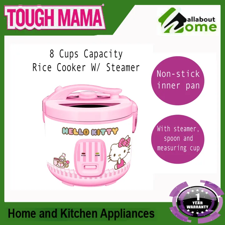 Tough Mama Hello Kitty CLRC15-J 1.5L Cafe Love Rice Cooker Jar Type ...