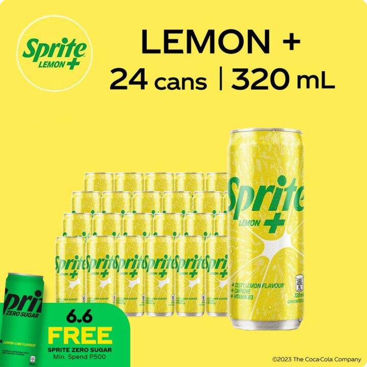Sprite Lemon+ 320mL - Pack of 24 | Lazada PH