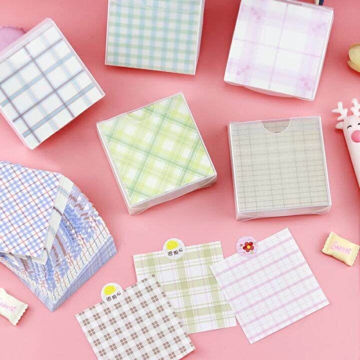 Korean Ins style Checkered note paper 200 sheets | Lazada PH