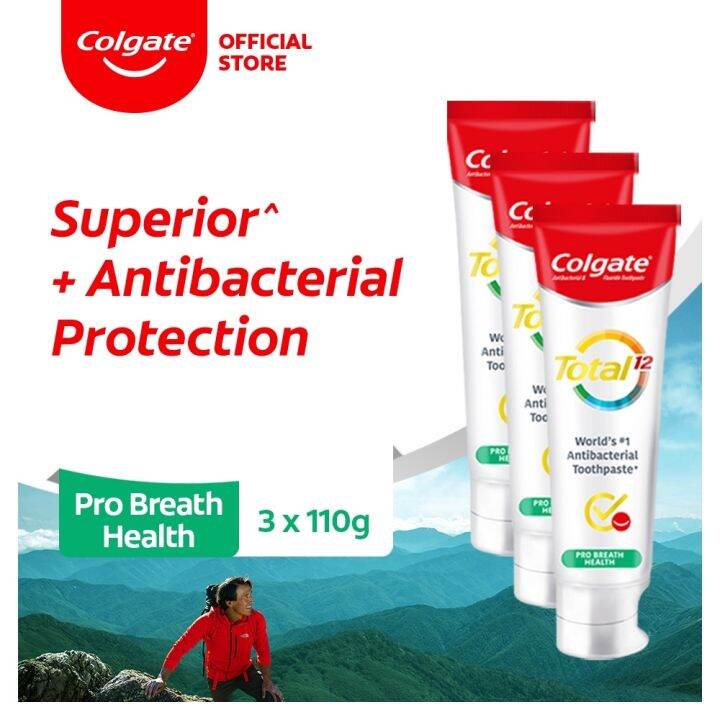 Care Self Colgate Total Pro-Breath Health Multi-Benefit Antibacterial ...
