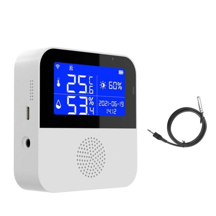Tuya Smart Home WIFI Temperature Humidity Sensor Alarm Indoor Outdoor ...