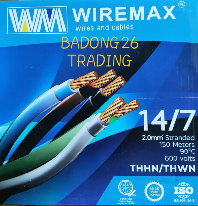 WIREMAX WIRES AND CABLE (THHN/THWN) 150METERS | Lazada PH