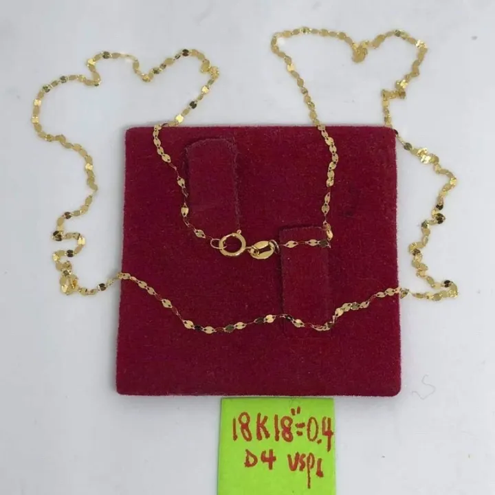 18K Saudi Gold 16,18 and 20 dancing chain necklace | Lazada PH