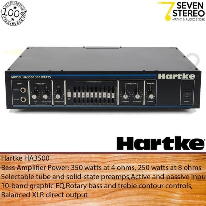 Hartke HA3500 Tube Preamp 350 Watt Bass Amplifier | Lazada Indonesia