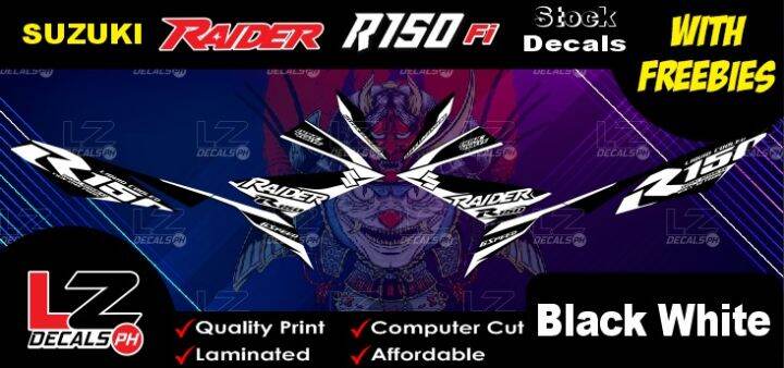 Suzuki Raider 150 Fi Stock Decals / Stickers with Freebies | Lazada PH