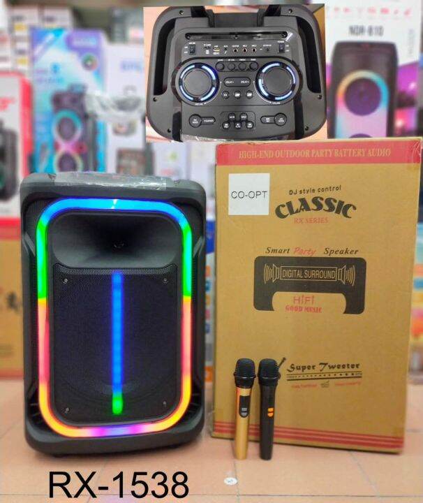 RX-1538 RX SERIES PLUS COLOUR LIGHT BLUETOOTH SPEAKER | Lazada