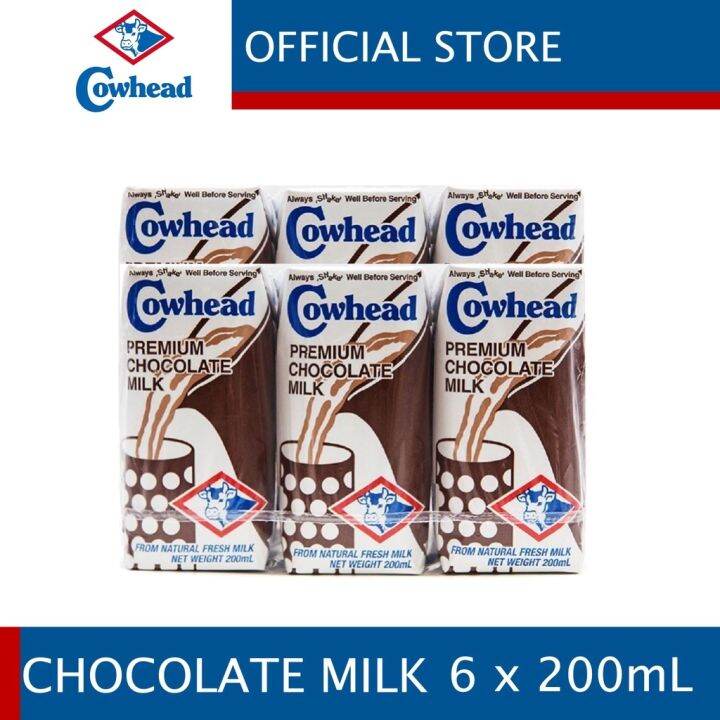 Cowhead Chocolate Milk 200mL ( Pack of 6) [Cowhead - Fresh Milk - UHT ...