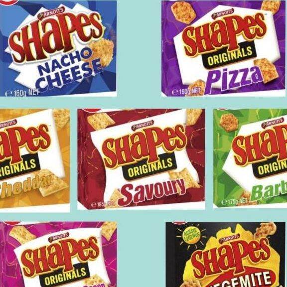 Arnott's Shapes Crackers | Original Cheese | Original Savory | Nacho ...