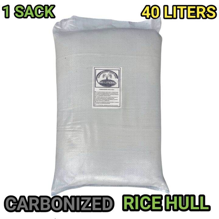 【READY STOCK】 CARBONIZED RICE HULL 1 SACK 40 LITERS | Lazada PH