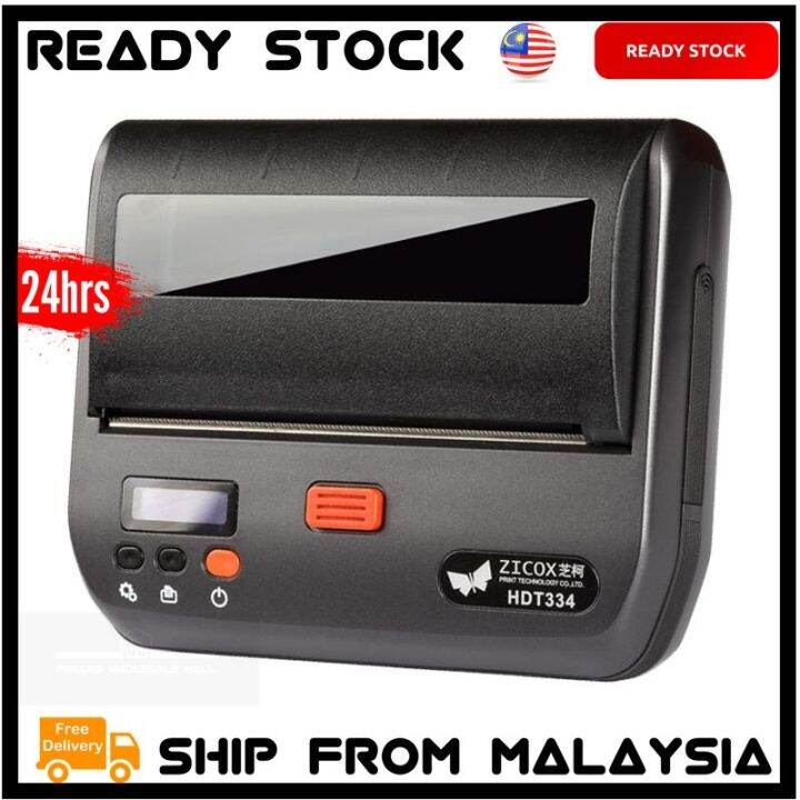 Portable A6 4" AWB Bluetooth BT Thermal Printer Android Print Shipping ...