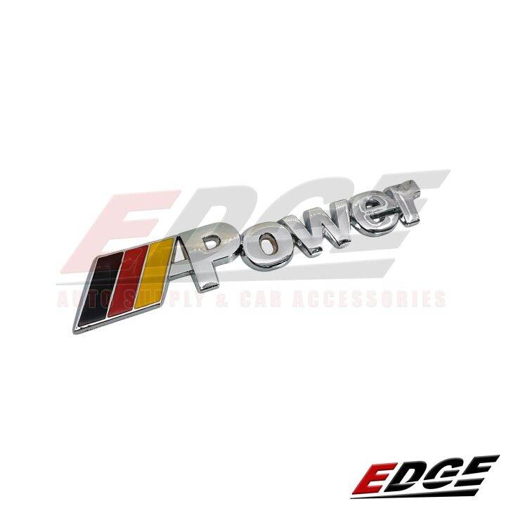 Emblem - POWER - 2.4x14.1cm // bmw m performance adhesive ready sticker ...